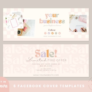 Editable Facebook Covers, DIY Boho Floral Facebook Page Banners ...