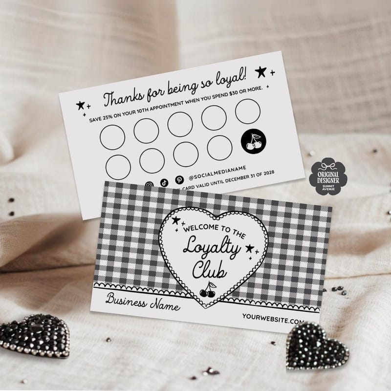 Loyalty Cards Retro - Etsy