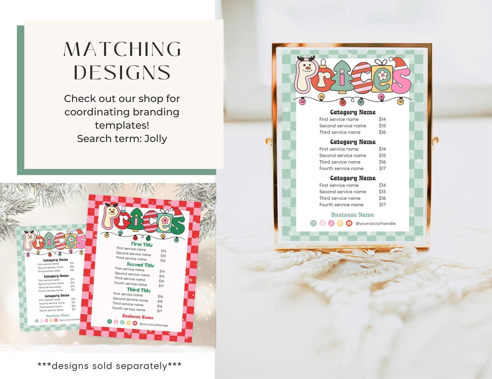Editable Retro Christmas Scan to Pay QR Sign, DIY Printable Payment ...