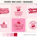 Coquette Aesthetic Logo Design Template, Bow and Cherries Retro Logo ...