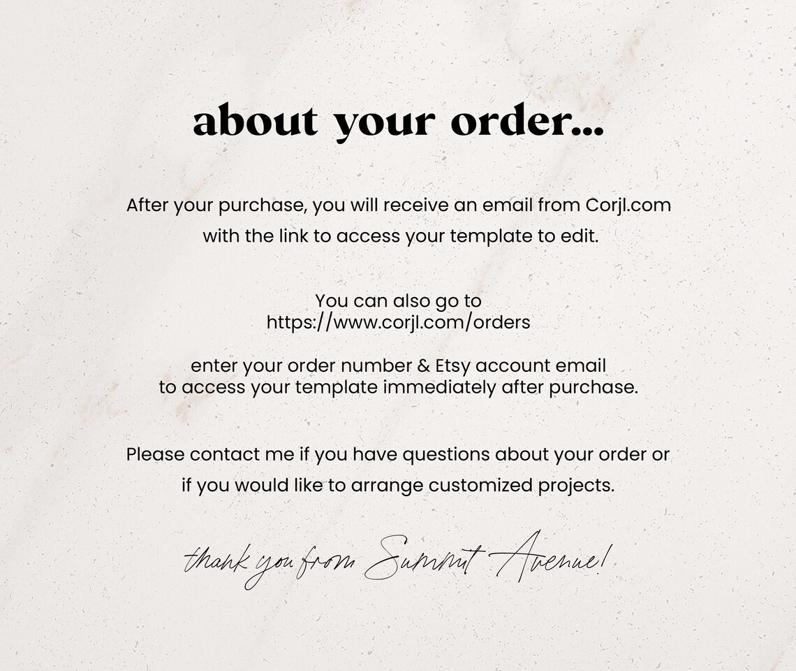 Editable Circle Signature Logo design Instant Download DIY | Etsy