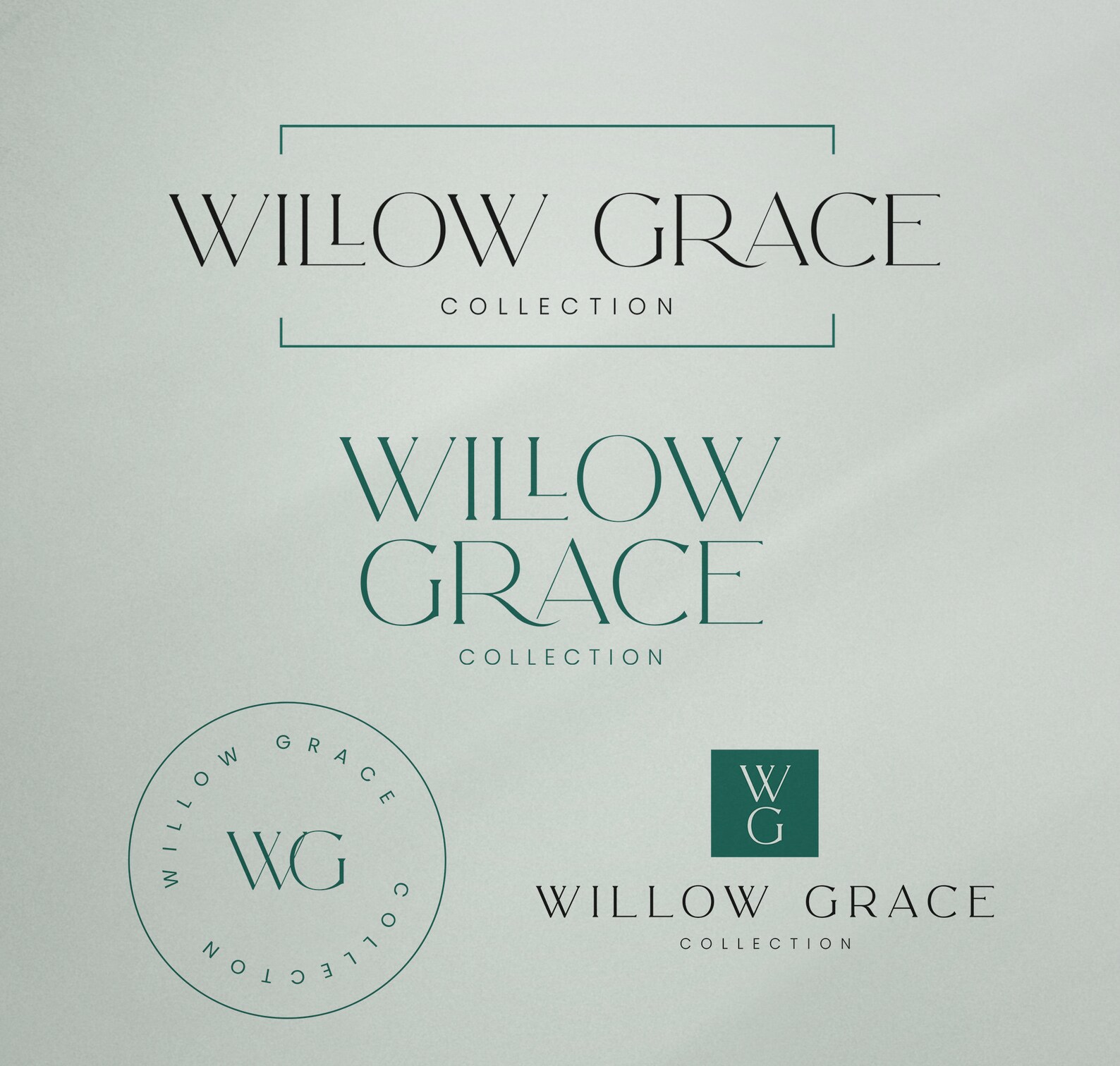 DIY Modern Typography Logo Design Instant Download Premade | Etsy