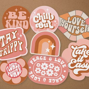 Retro Shape Designs, Hippie Clipart, Groovy Canva Elements, 70s ...