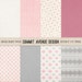 Pink & Gray Modern Digital Papers - Photographer or Small Personal Use ...