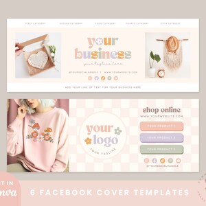 Editable Facebook Covers, DIY Boho Floral Facebook Page Banners ...