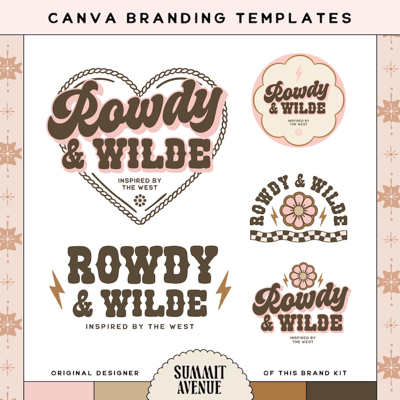 Trendy Western Logos - Etsy