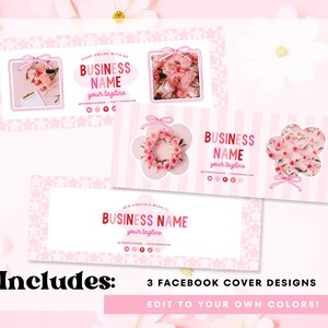 Editable Coquette Facebook Kit, Retro Valentine Facebook Page Banners ...