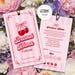 Editable Coquette Cherries Tag Canva Template, Printable Garment Care ...