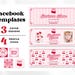 Editable Coquette Facebook Kit, Retro Cherries Facebook Page Banners ...