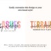 Editable Colorful Lash Logo Design Instant Download, DIY Retro Lash ...