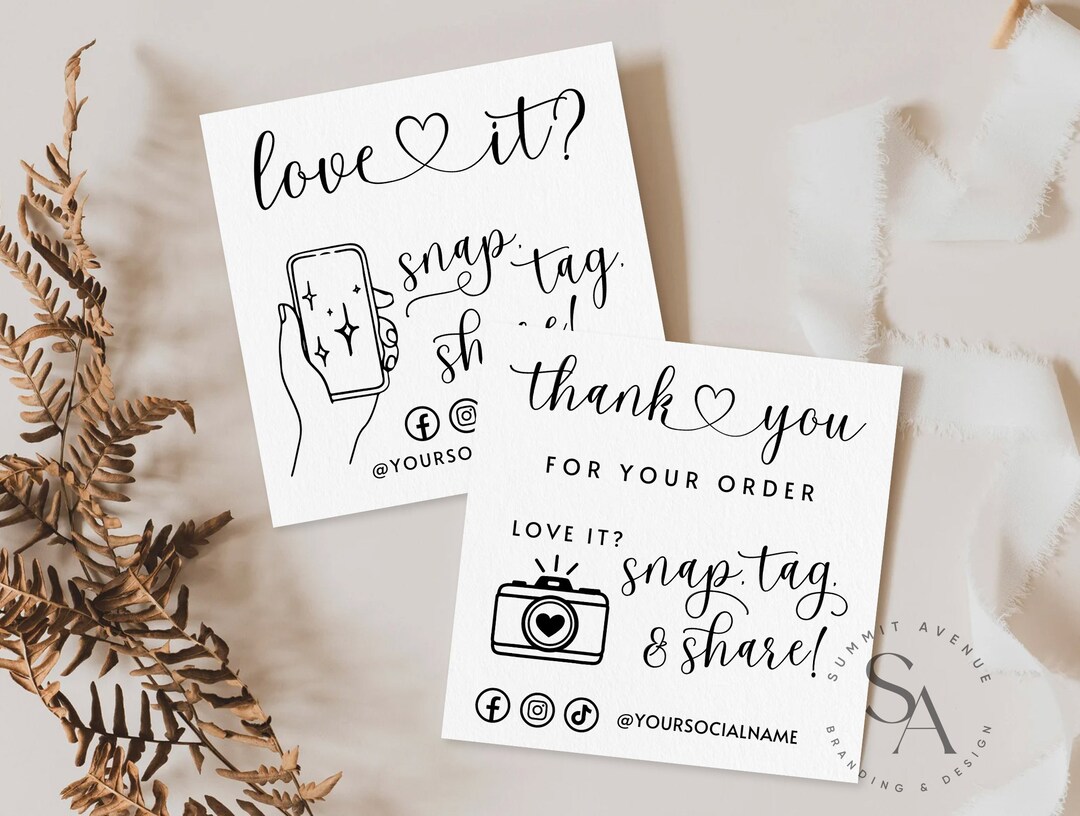 Editable Modern Snap and Share Card Template, Minimalist Social Media ...