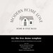 DIY Modern Home Logo Design Instant Download Premade House - Etsy