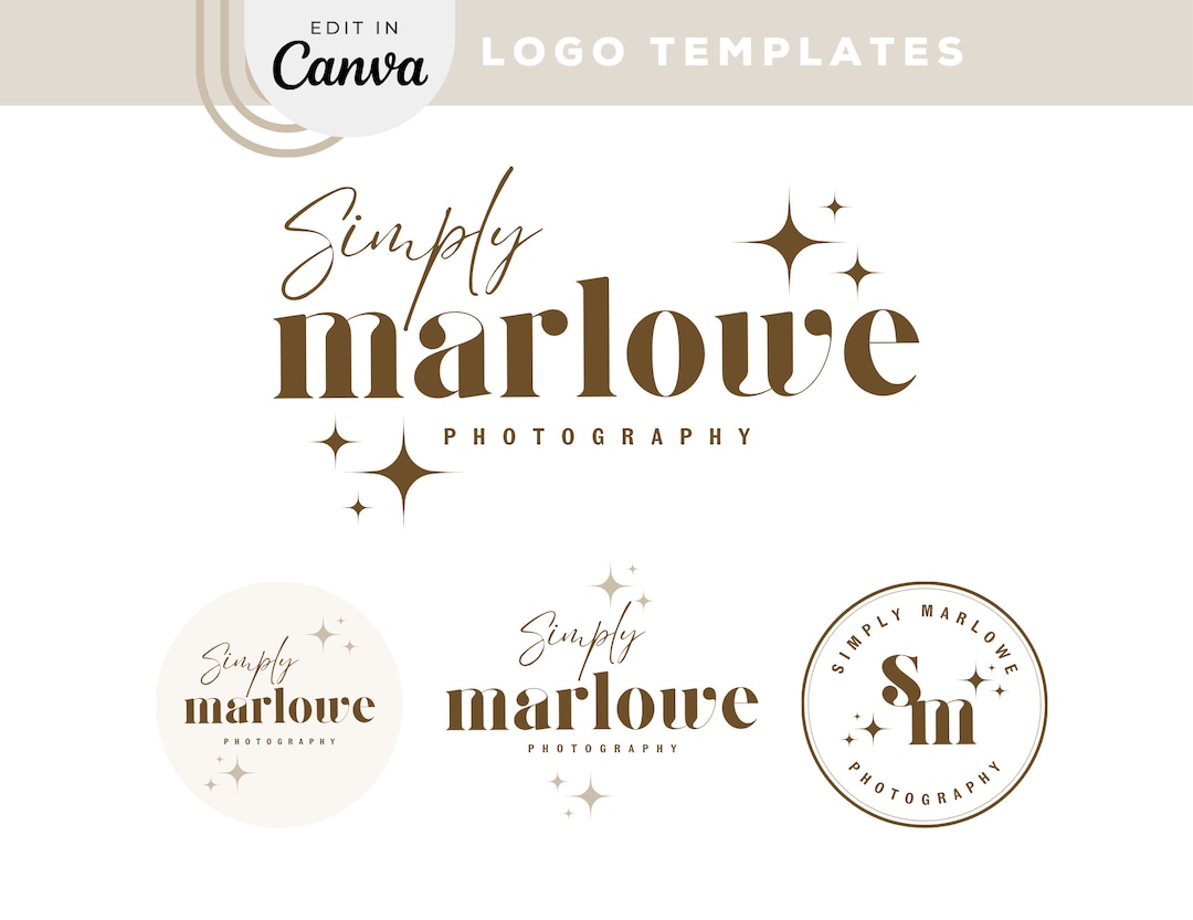 Editable Modern Logo Design Instant Download, Canva Logo Template, DIY ...