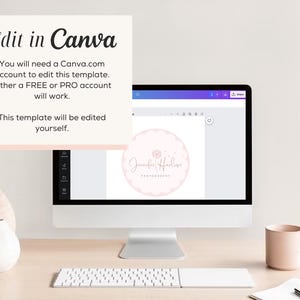 DIY Elegant Script Dandelion Logo Design Instant Download, Premade ...