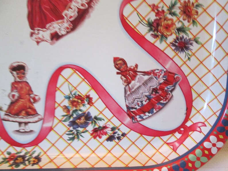 Vintage Daher Decorated Ware Dolls of the World Serving Tray - Etsy
