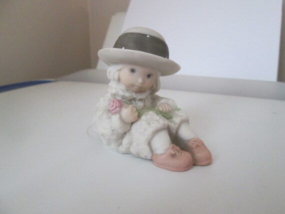 Vintage Kim Anderson Girl With Rose Figurine Kim Anderson - Etsy