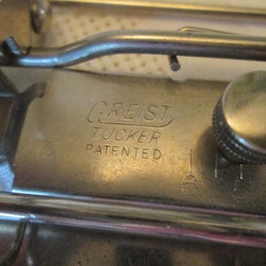 Vintage Greist Sewing Machine Attachments, Greist Attachments Box ...