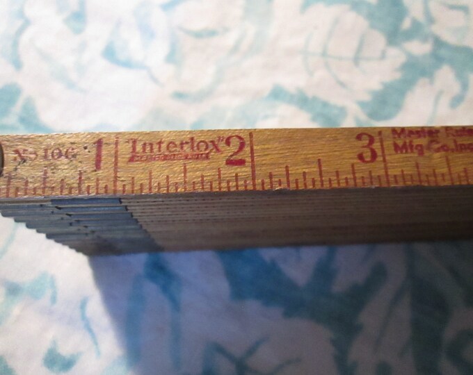 Vintage 106 Interlox Wooden Sliding, Carpenter's Ruler, Ruler ...