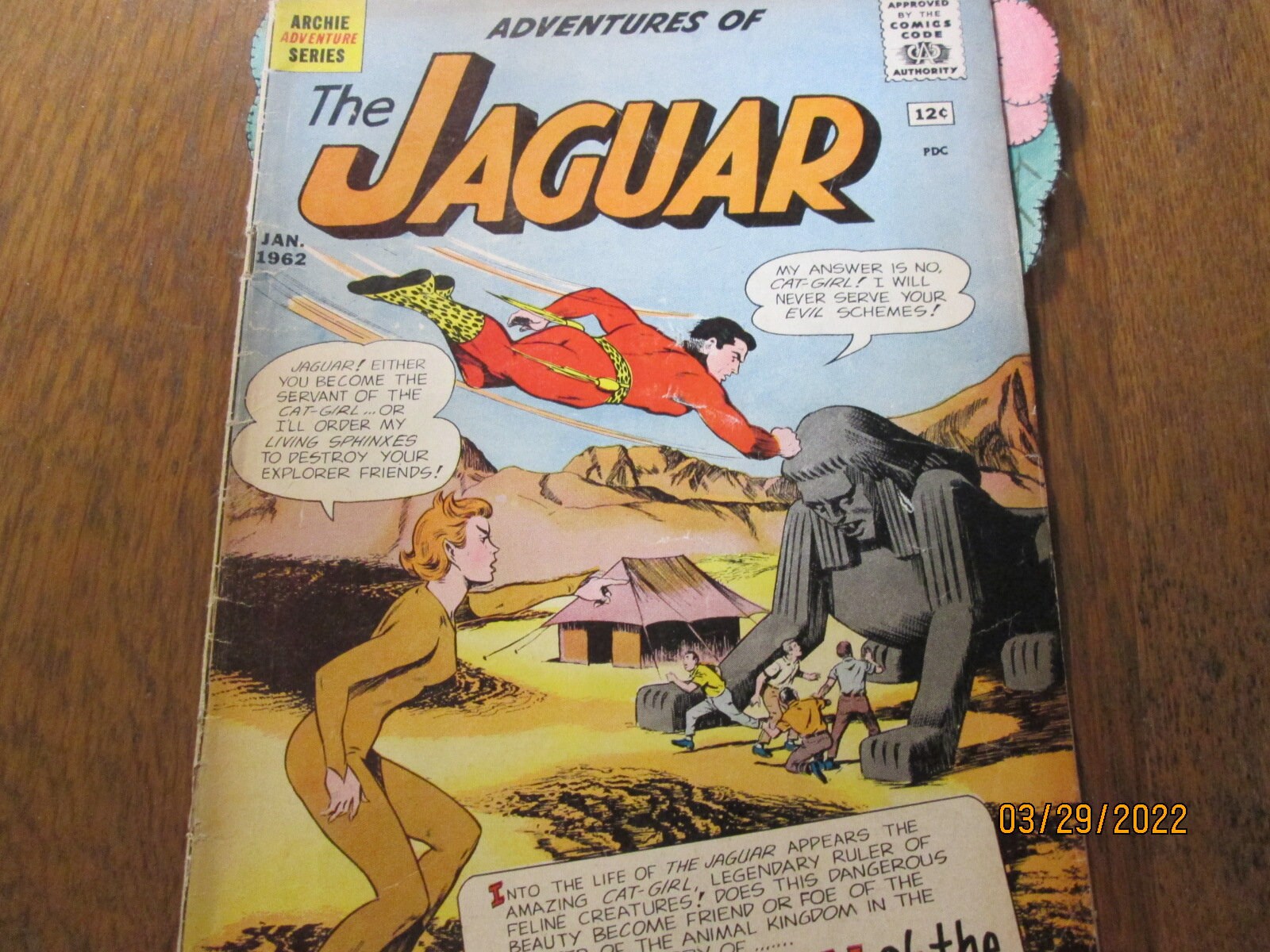 Vintage the Jaguar Comic Book Number 4 January 1962 Comic Book ...