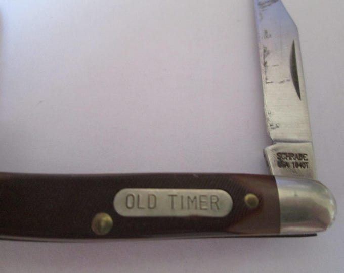 Vintage Old Timer Schrade Pocket Knife, A1040T Number, Pocket Knife ...