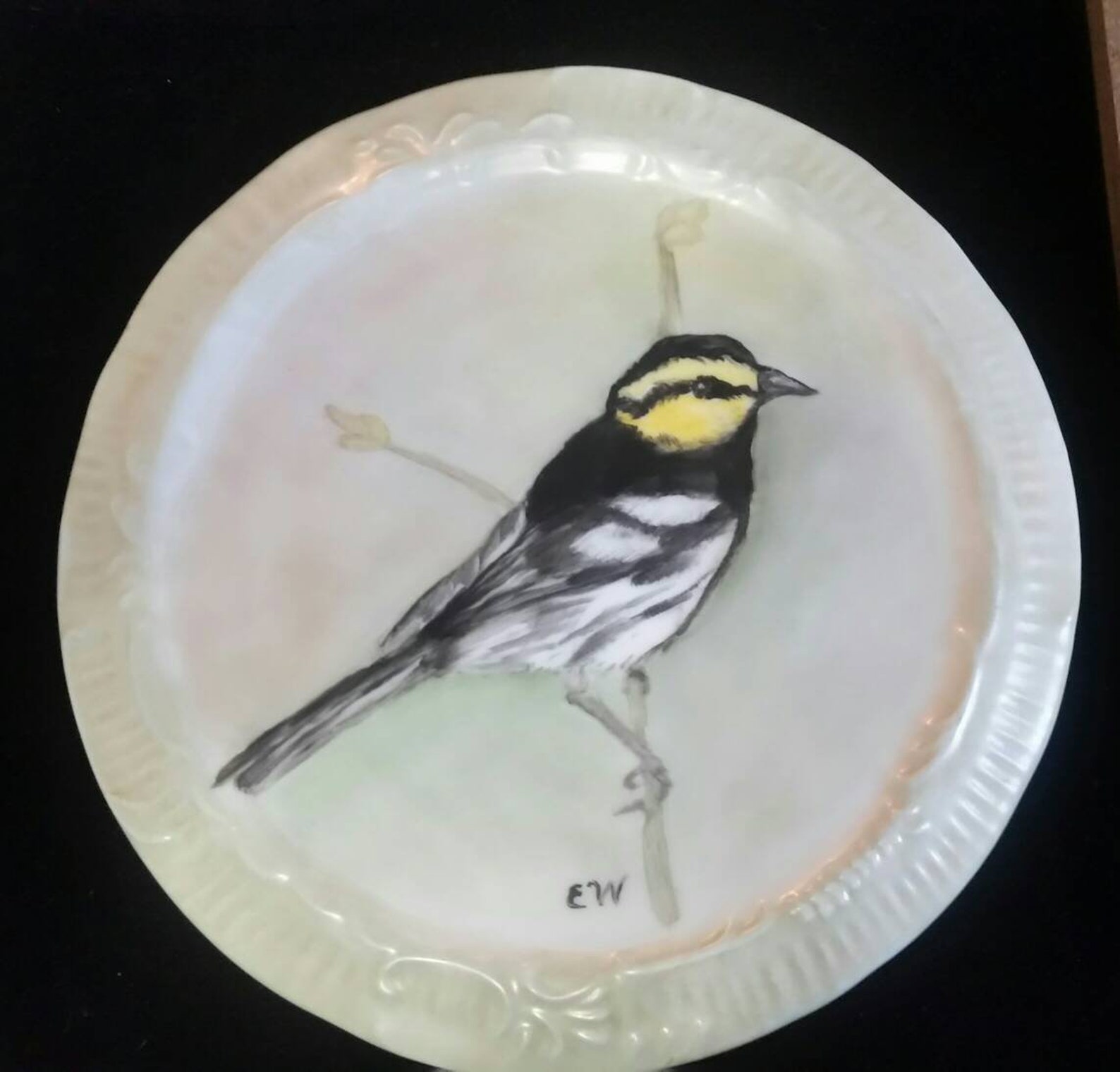 Beautiful Trivet Hand Painted Porcelain With Song Birds - Etsy