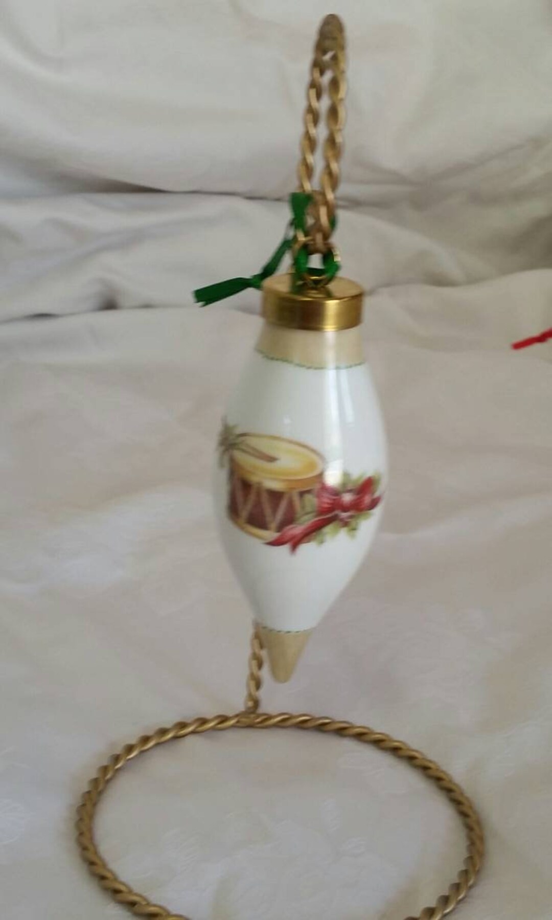 Hand Painted Porcelain Tear Drop Shaped Ornaments - Etsy