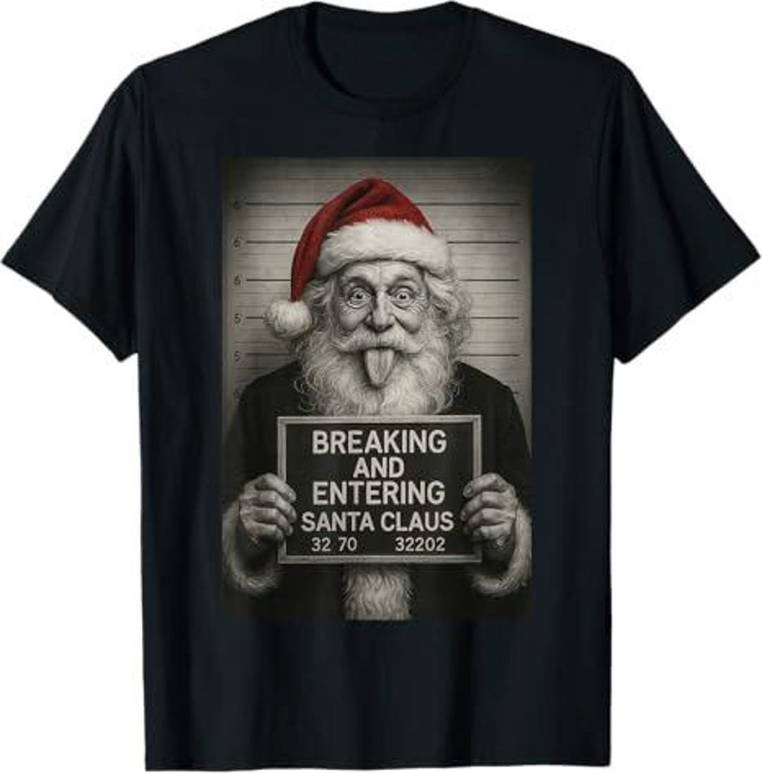 Funny Santa Claus Mugshot Christmas – Santa Xmas PNG File - Etsy