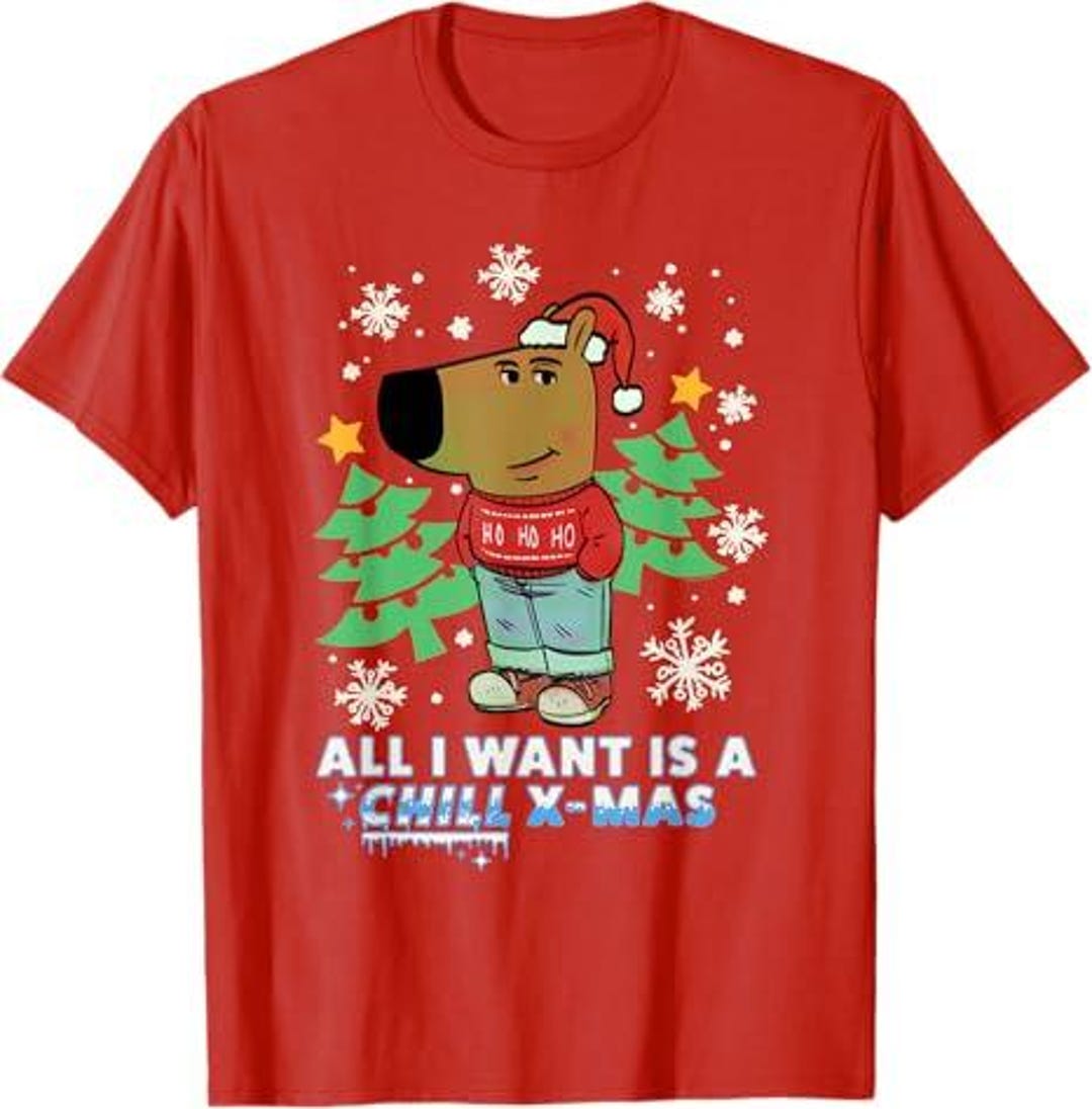 Chill Guy Christmas Chill X-MAS Funny Viral Internet Meme - PNG File - Etsy