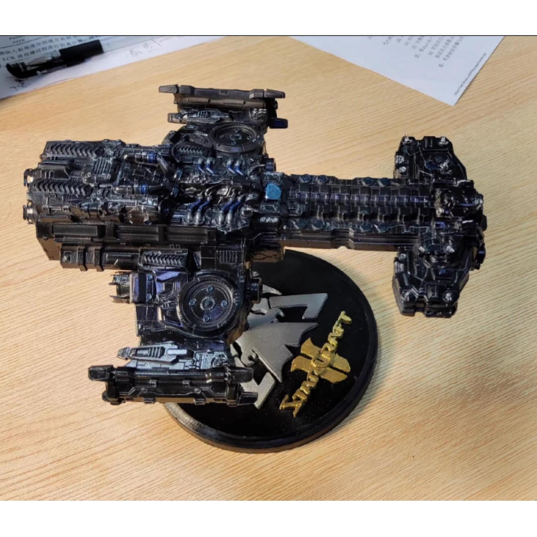 Handmade 3D Printed Starcraft II Hyperion Model, Purely Hand-painted ...