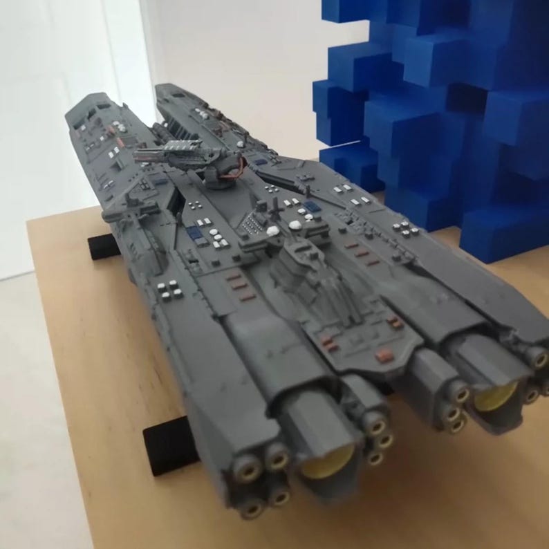 Handmade 3D Printed Starship Olympus Model,handmade Starship Model Gift ...