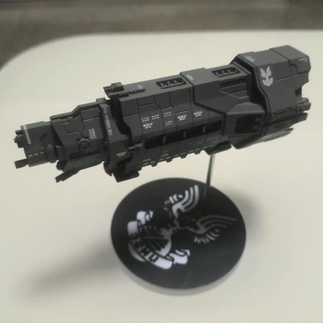 Handmade 3D Printed Halo UNSC Warship Model, UNSC Pillar of Autumn ...