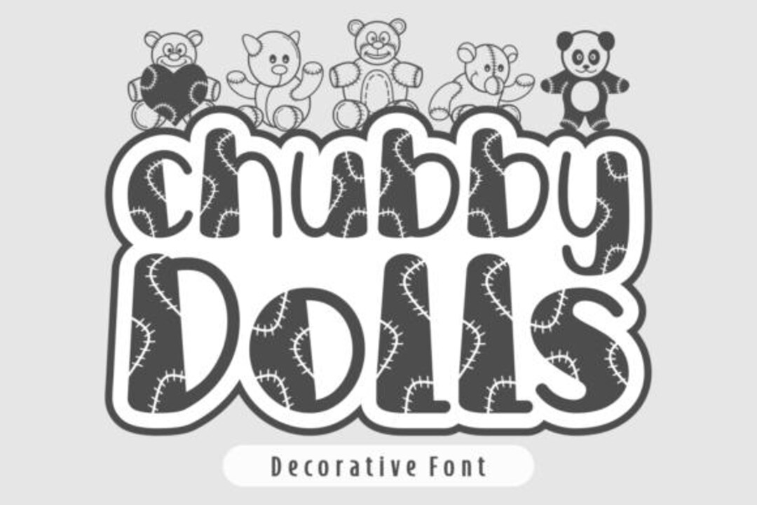 Chubby Dolls Font, Handwriting Fonts, Sans Fonts, Cute Font Bundle ...