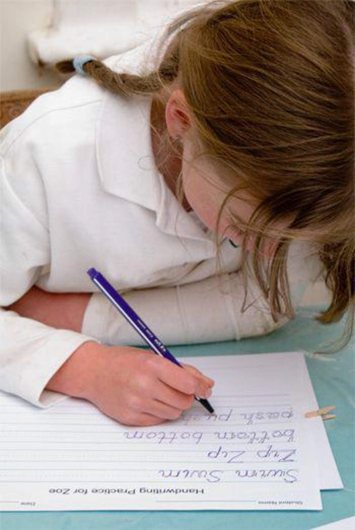 Printable Dotted Halves Handwriting Practice Paper for Australian UK ...