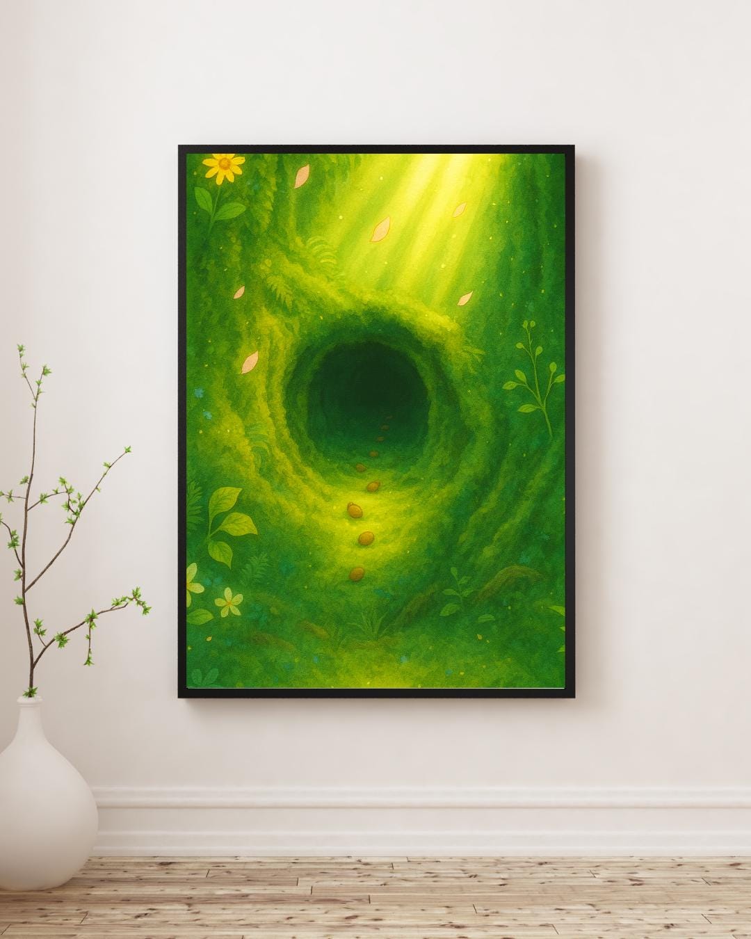 Enchanted Forest Pathway | Studio Ghibli Inspired Wall Art | Totoro My ...