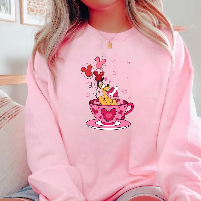 Goofy and Pluto Valentine DTF Transfer, Disney Cupid Ready to Press - Etsy