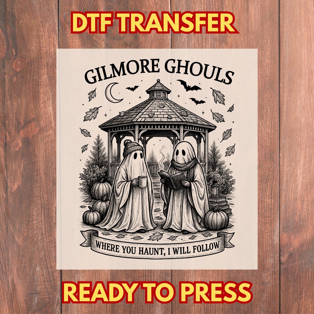 Gilmore Ghouls DTF Transfer, Cute Ghost Design, Gilmore Ghouls Shirt ...