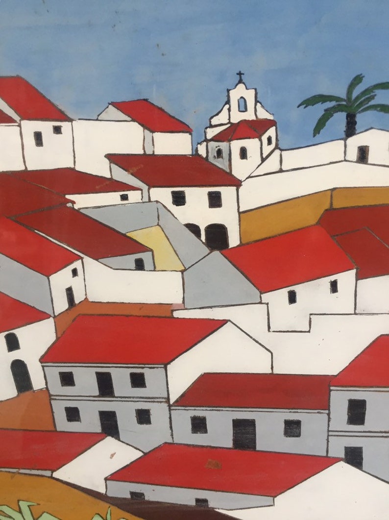 Serrano Original Oil Painting Signed Expressionism Art 1970s | Etsy