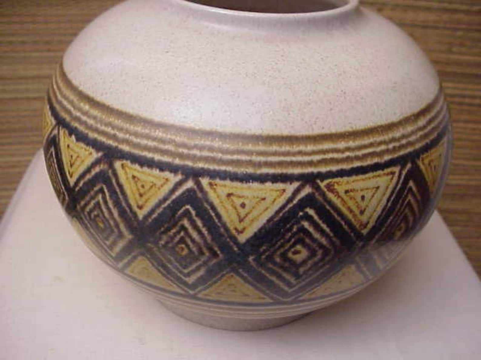 Vintage Raymor Italy ART Pottery VASE Mid-century Modern Gambone Netter ...