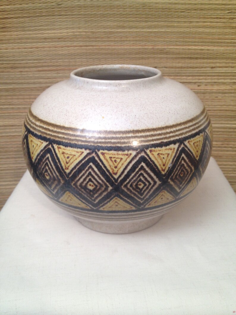 Vintage Raymor Italy ART Pottery VASE Mid-century Modern Gambone Netter ...
