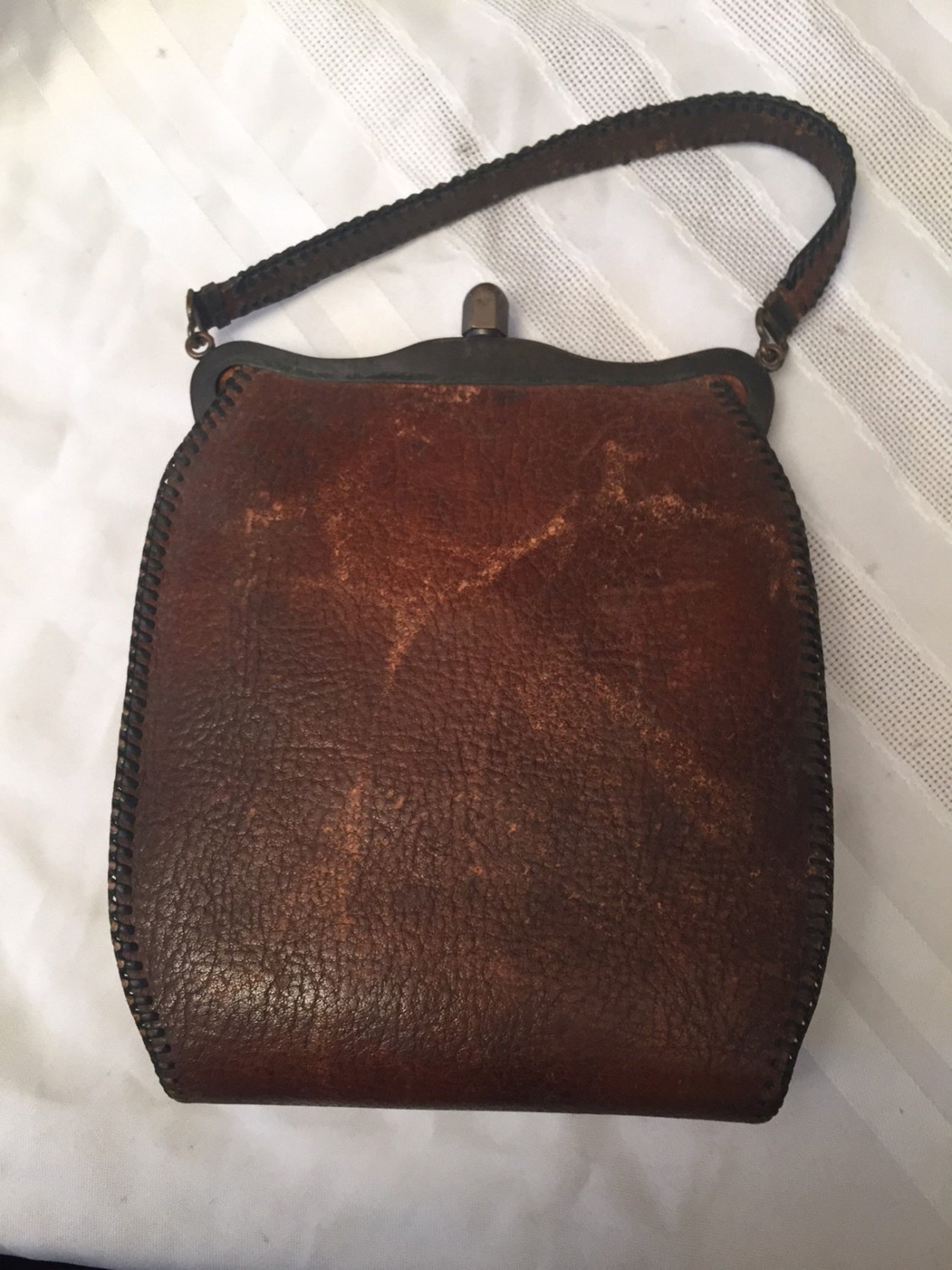 Vintage Arts and Crafts Tooled Leather Purse by Bosco 1920's Art ...