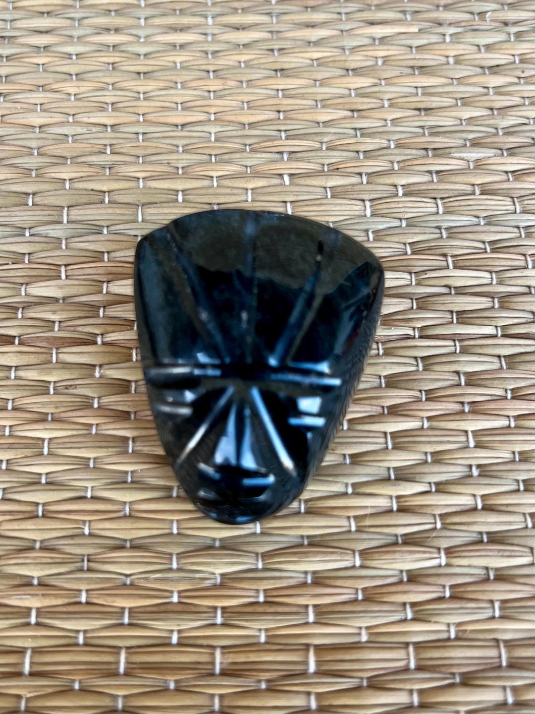 Vintage Taxco Mexico Carved Obsidian Face Mask Bolo Tie - Etsy