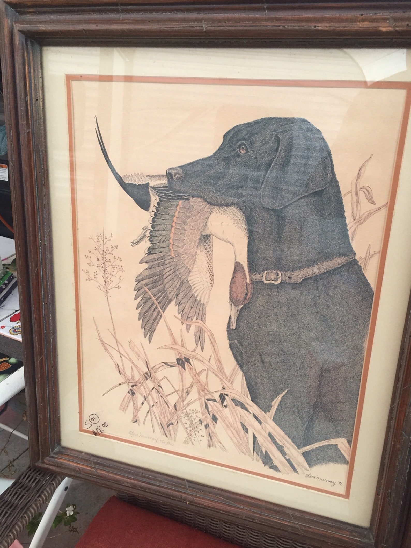 Vintage Gene Murray Limited Edition Signed Print Black Lab - Etsy