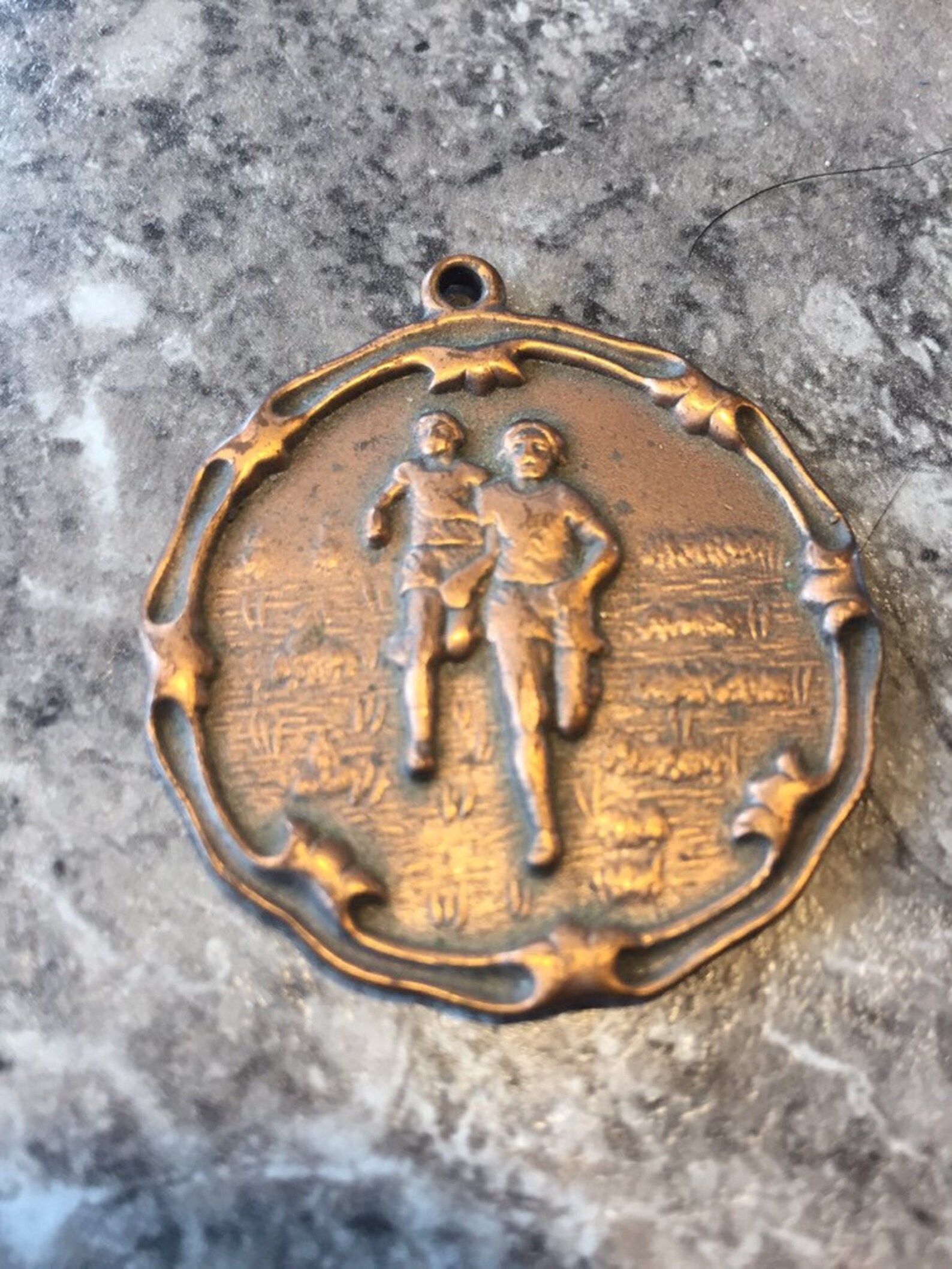 Vintage Running Track Medal - Etsy