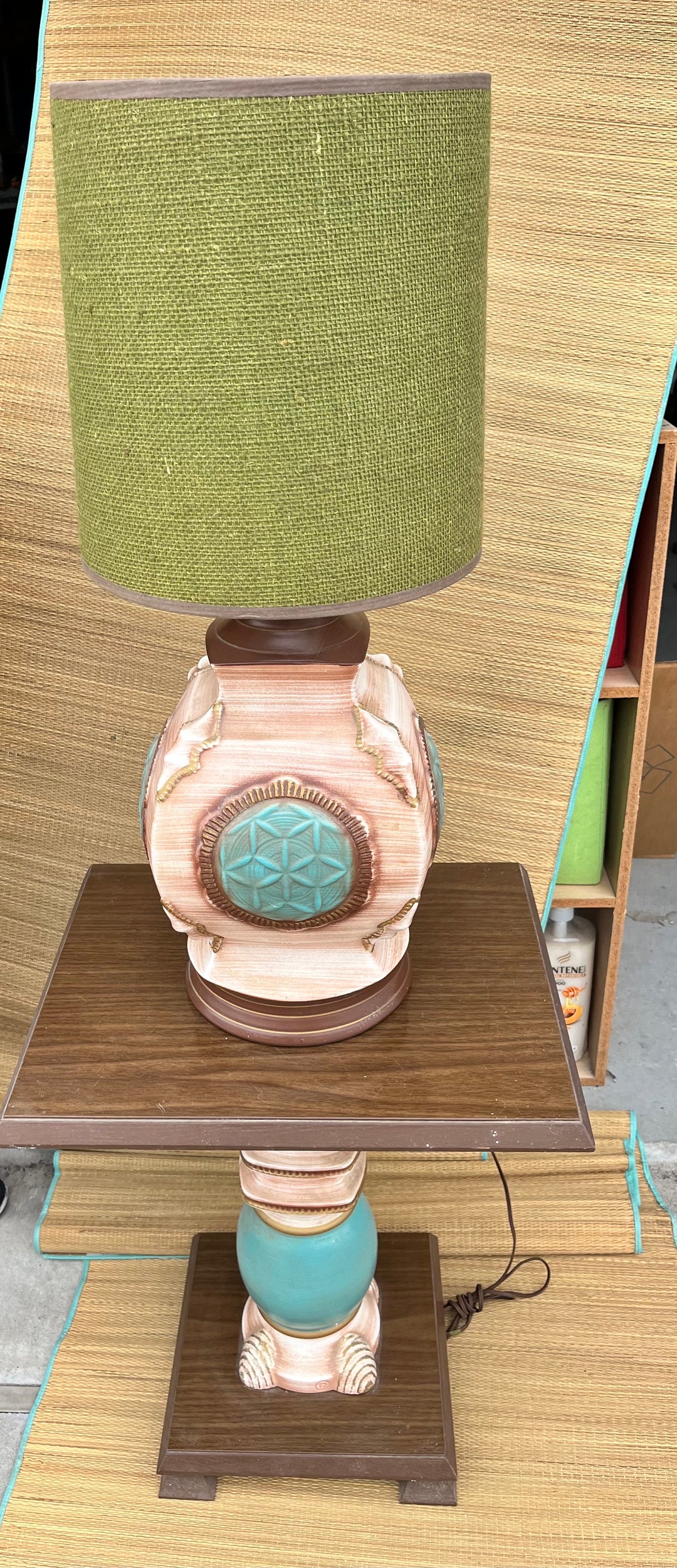 Vintage Howard Kron Table Lamp Large Retro Tested & Works Mid Century ...