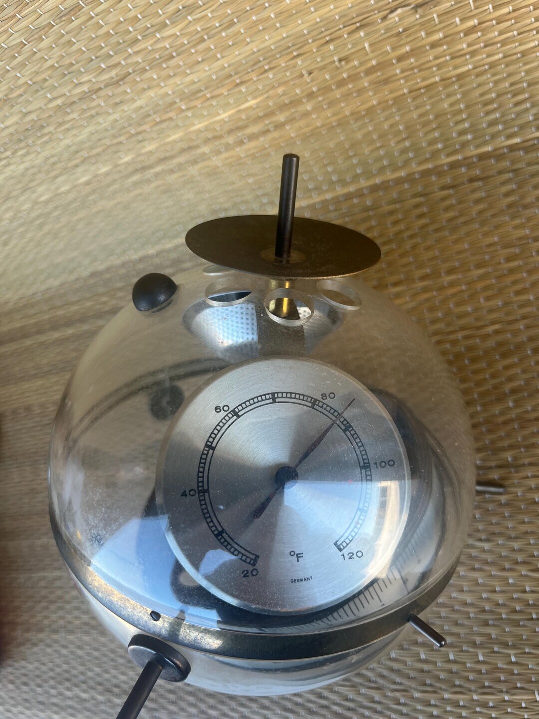 Mid Century Desktop SPUTNIK WEATHER STATION West Germany Thermo Baro ...
