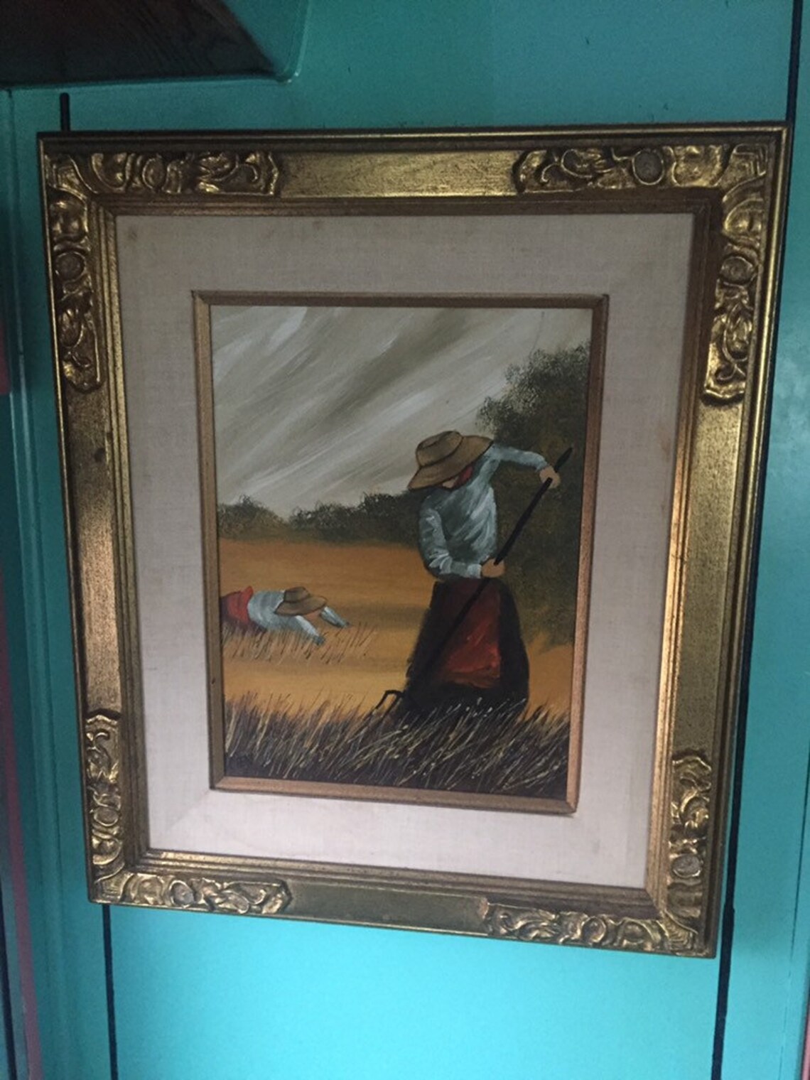 Rare Mid-century Modern Oil Painting by Etta Benjamin Cien Framed - Etsy