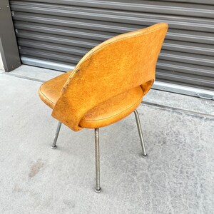 1960’s Vintage Eero Saarinen for Knoll Vinyl Armless Executive Dining ...
