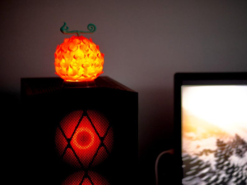 One Piece Devil Fruit Lamp – Flame Anime Light for Desk & Room Decor ...