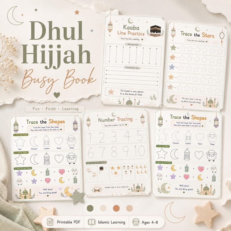 Dhul Hijjah Kids Activity Book | Islamic Printable Learning (PDF ...