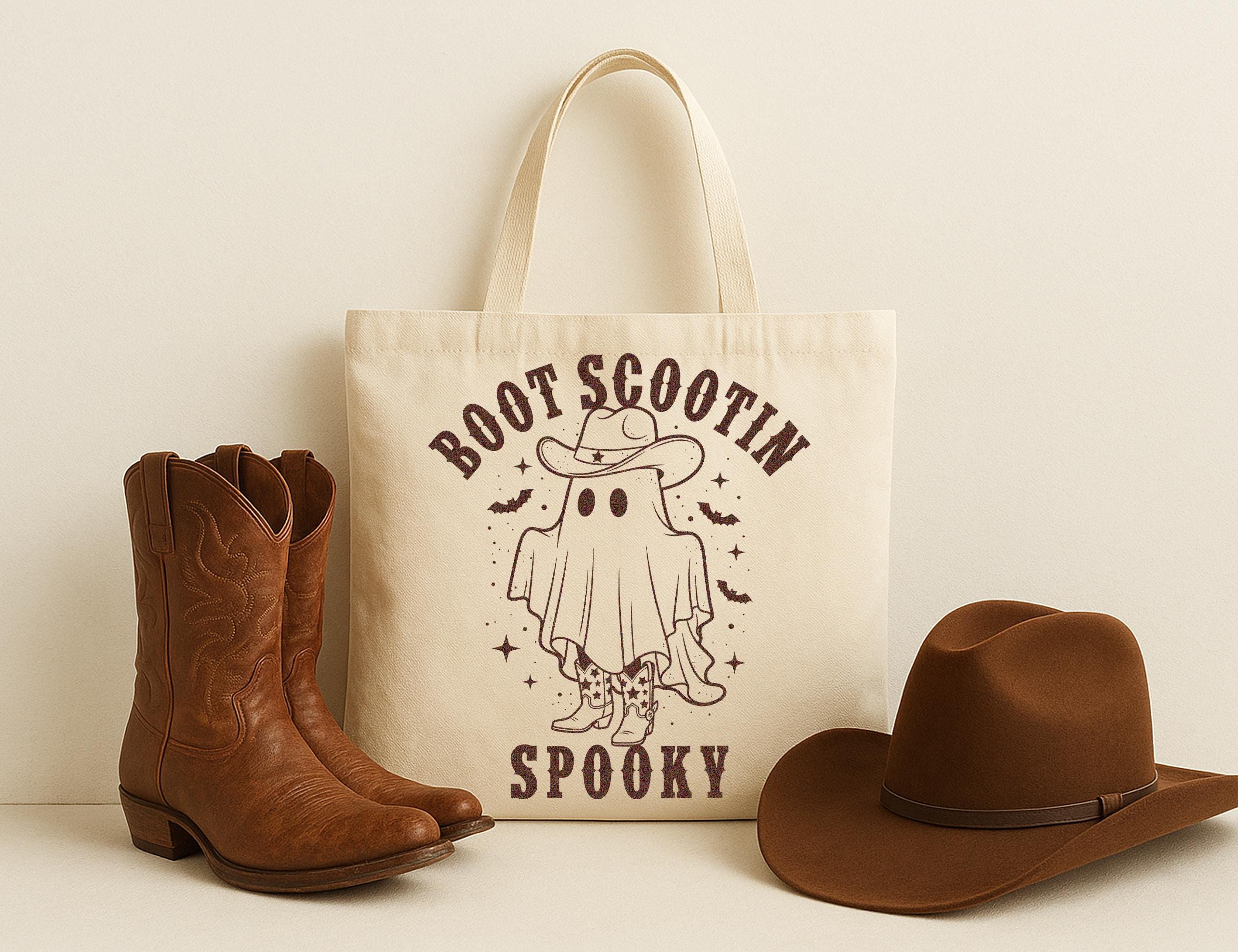 Boot Scootin Spooky SVG PNG | Cowboy Ghost Halloween Sublimation Design ...